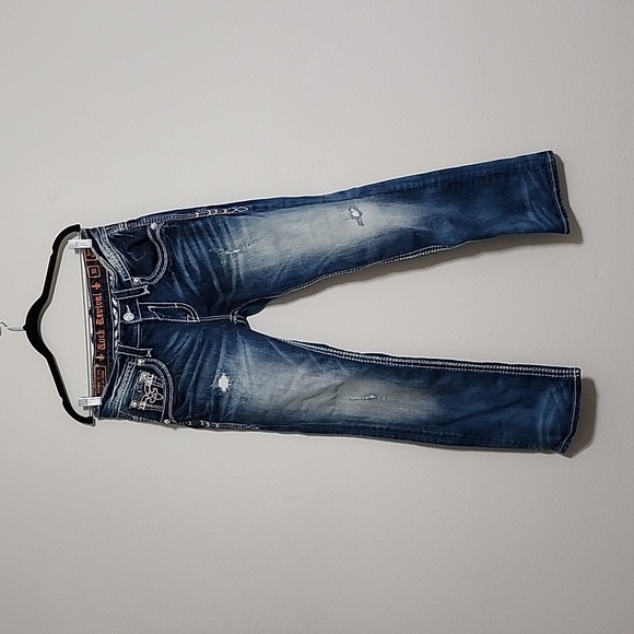 Rock Revival | Jeans | Mens Rock Revival James Straight Denim Jeans Red ...